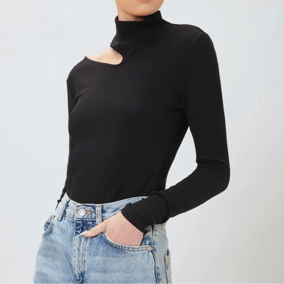 Tops | Luxe Cutout Neck Bodycon Blouse Last Few | Poshmark
